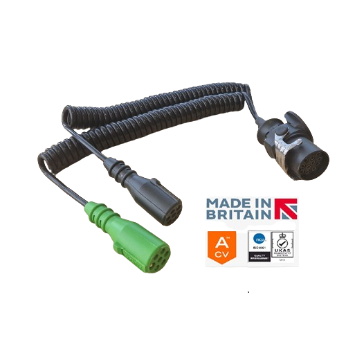 Electrical Coil 15 Pin to 2x7 Pin 3.5m (Autac) – Trailer Parts Direct