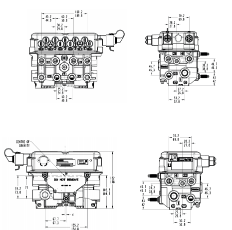 Haldex Eb+3 ECU, GEN3 EBS With 2 Modulators 950823IC ...